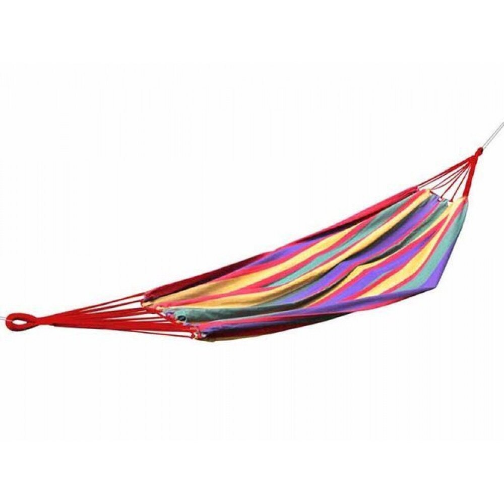 Hamac din bumbac pentru curte si gradina, multicolor, capacitate 120 kg ...
