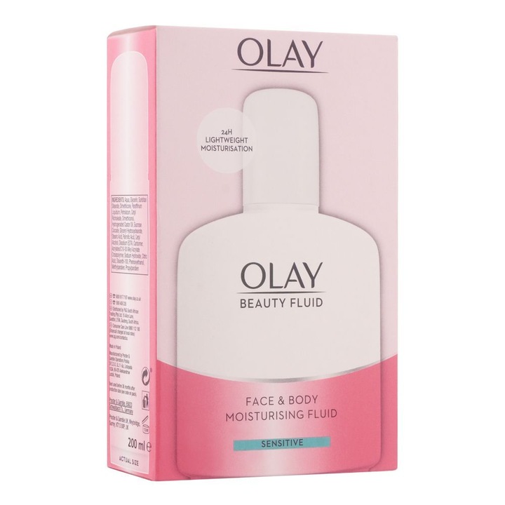 Crema hidratanta pentru fata si corp, Olay Beauty Fluid Sensitive ...