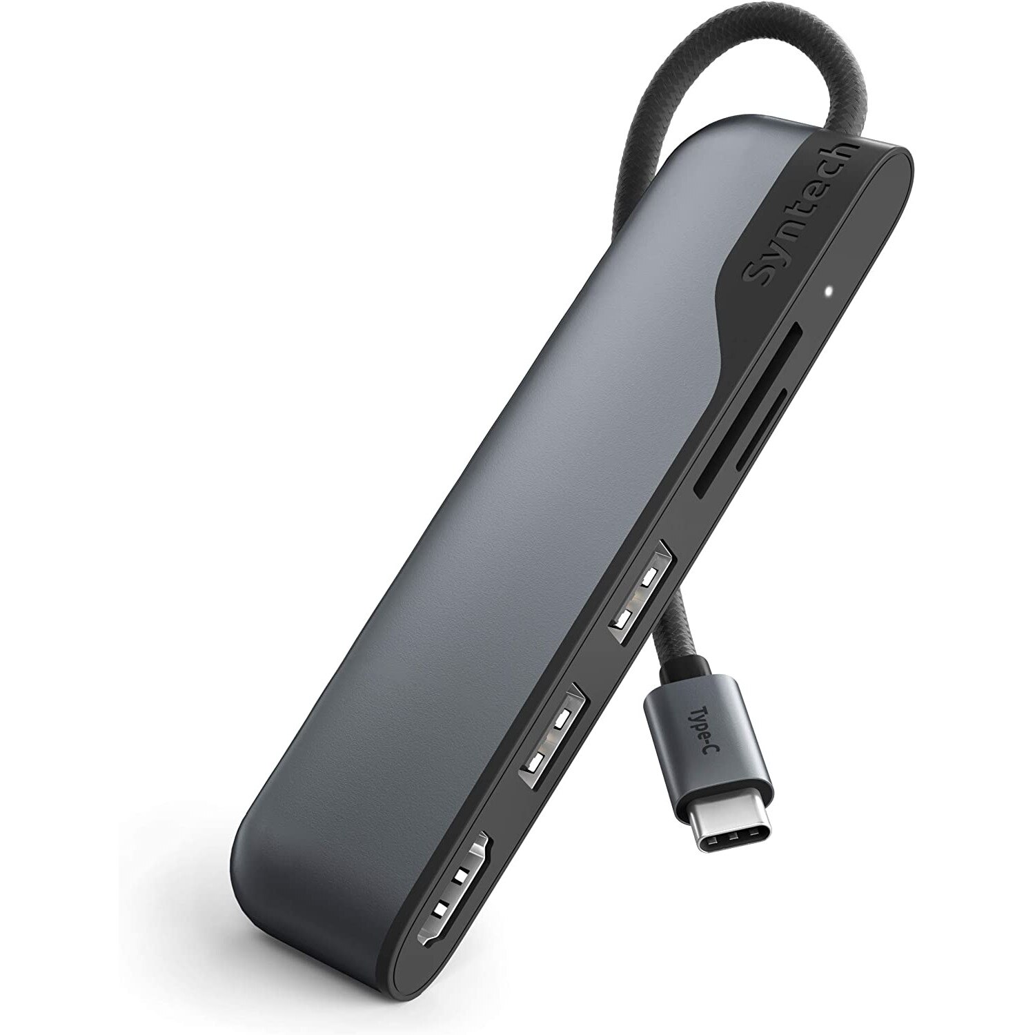Hub Media 5-in-1 Syntech, USB-C/Thunderbolt 3, 10 Gbps USB-C & USB-A ...