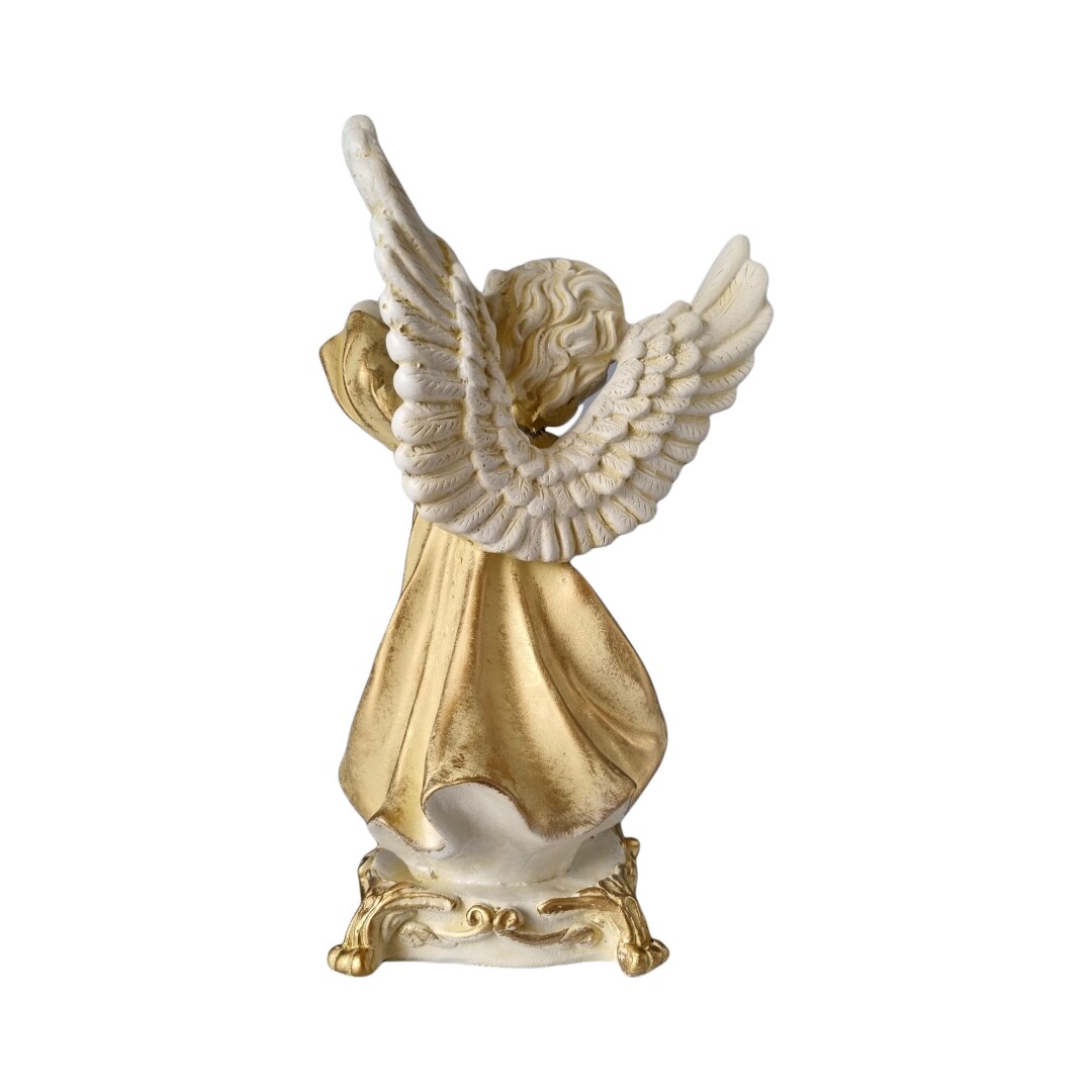 Statueta decorativa, Inger, Auriu, 38 cm, DVSAA062ZT - eMAG.ro