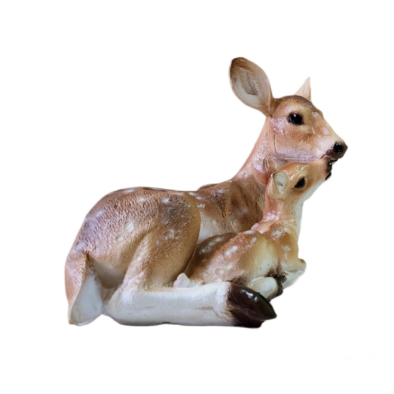 Statueta decorativa, Caprioara cu pui, Maro, 37 cm, DVF0405P - eMAG.ro