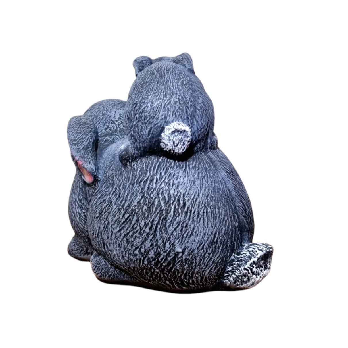 Statueta decorativa, Iepure cu pui, Gri, 24 cm, DV04-12A - eMAG.ro