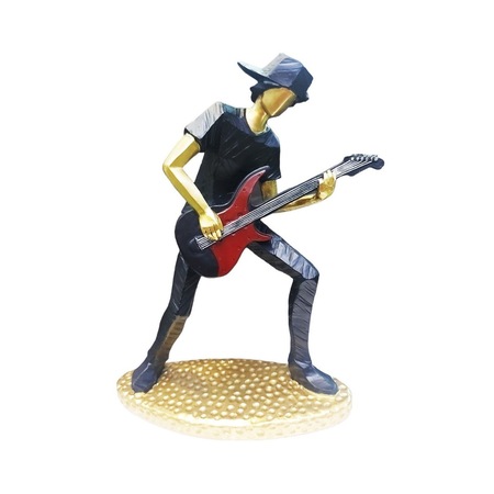 Statueta decorativa, Chitarist, Negru, 18 cm, WX8251 - eMAG.ro