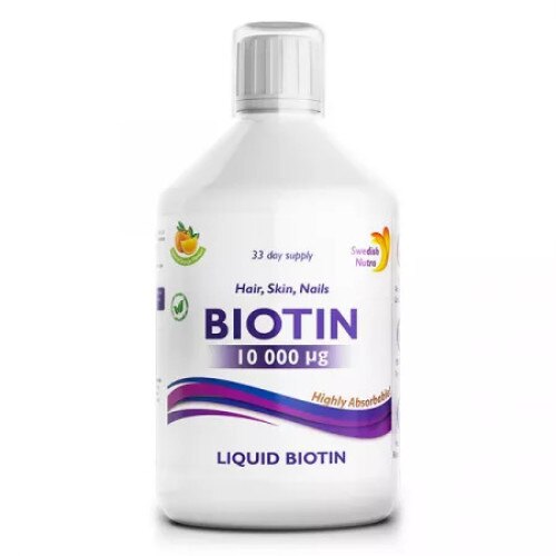 Folyékony biotin 10 000 mcg, svéd Nutra, 500 ml - eMAG.hu