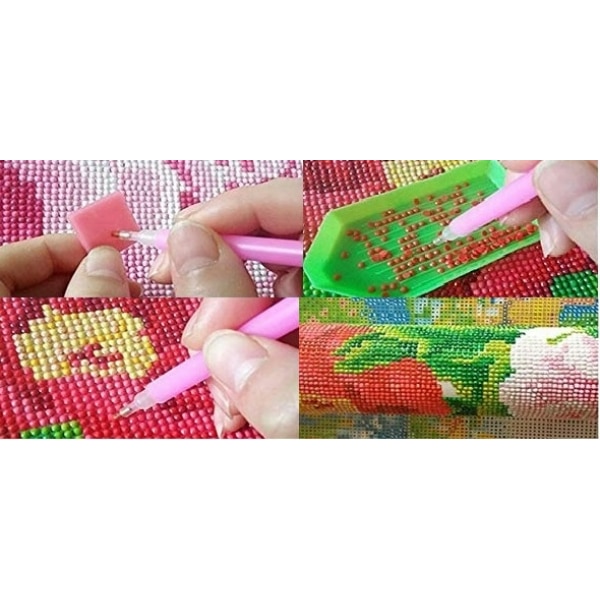 Set mozaic de broderie cu diamante 5D, model DP181, 40x30 cm ...