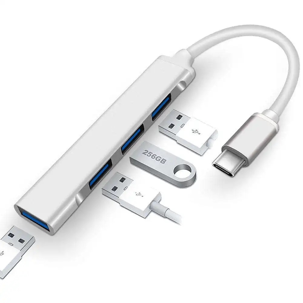 HUB TYPE C USB 3.0, ZYuuan, Argintiu - eMAG.ro