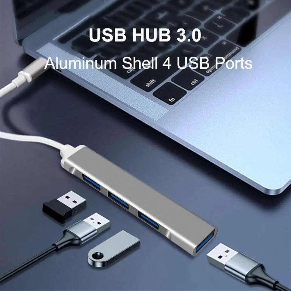 HUB TYPE C USB 3.0, ZYuuan, Argintiu - eMAG.ro