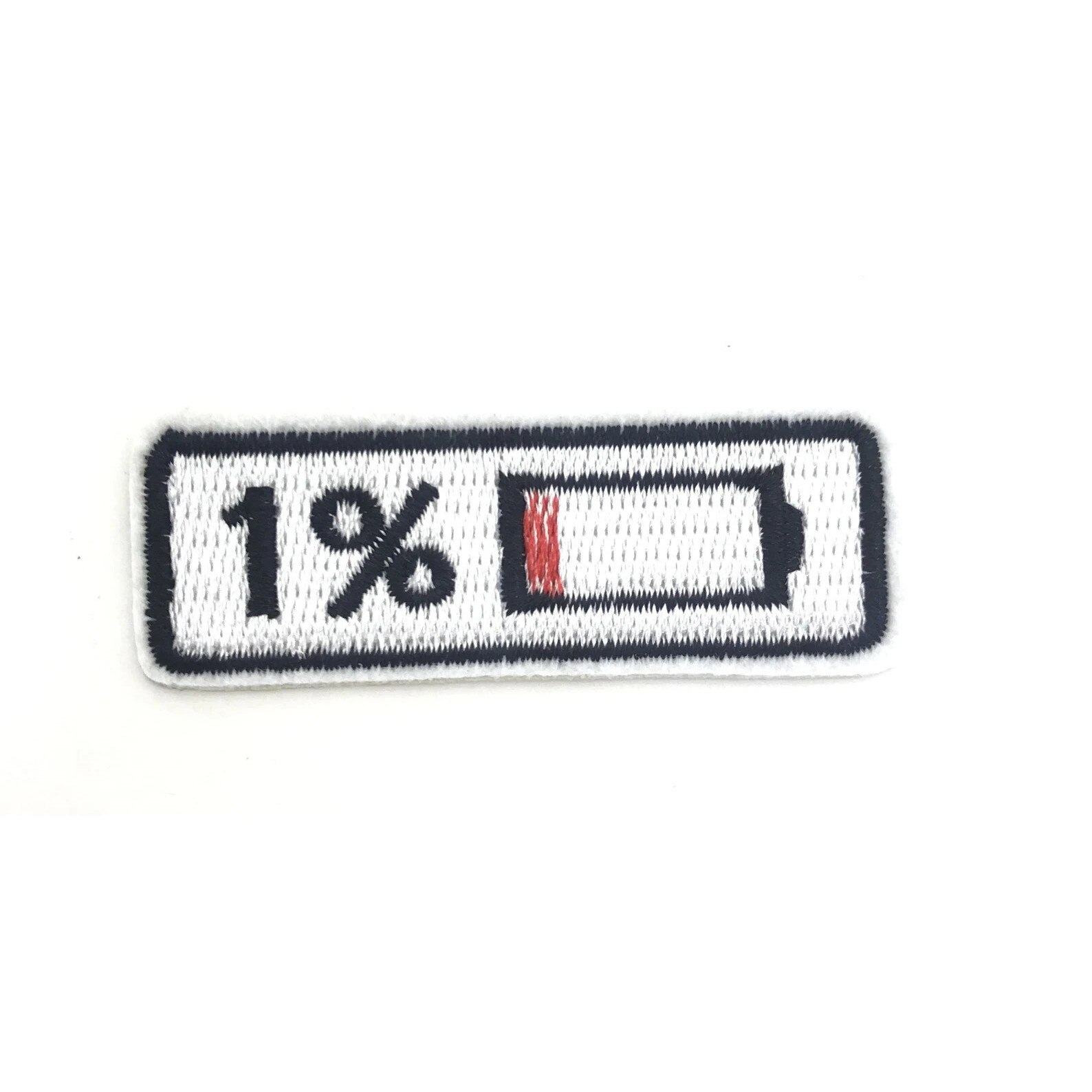 Petic textil brodat 1% baterie 6.3x2.3 cm - eMAG.ro