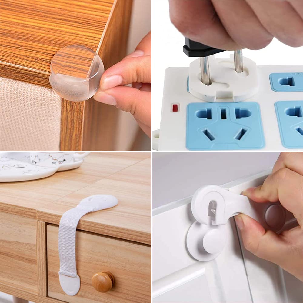 Set 42 piese, ijoynewk®, protectii mobilier si prize pentru siguranta ...