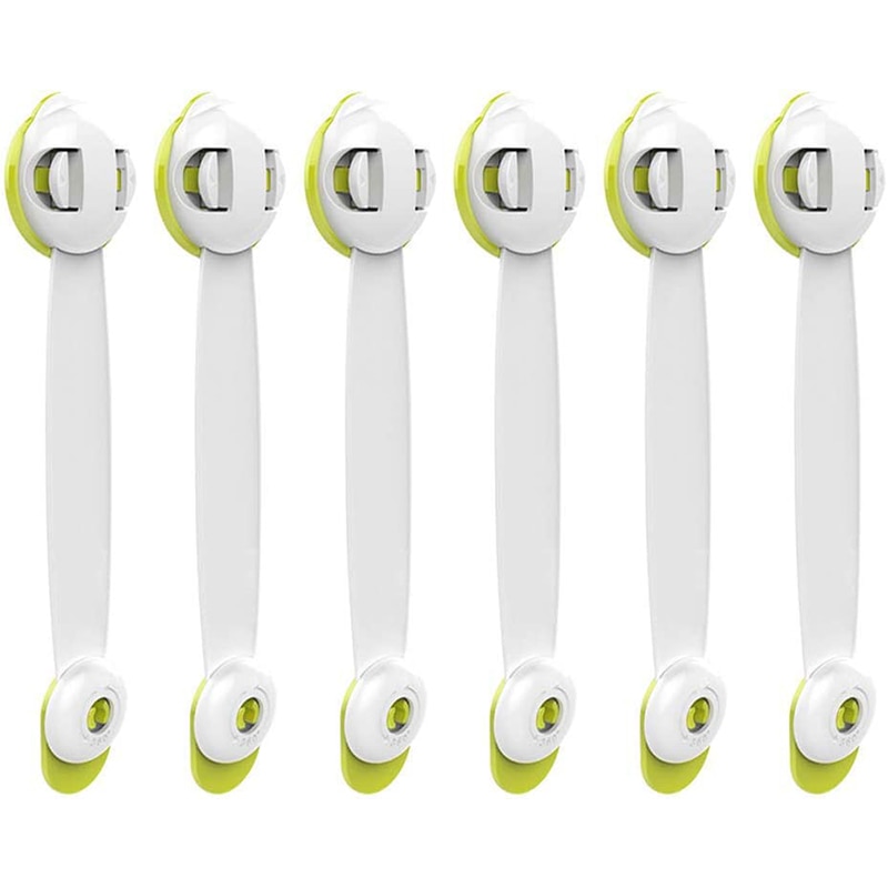 Set 6 Siguranta usi copii, Kaypsre, flexibile cu incuietoare pentru usi si sertare, fara urme ...