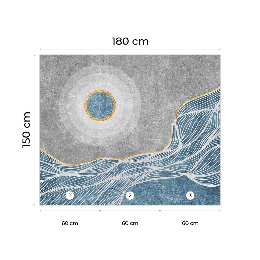 Öntapadó 3d tapéta, Mosható, Wavy Stone, 150x180 - eMAG.hu
