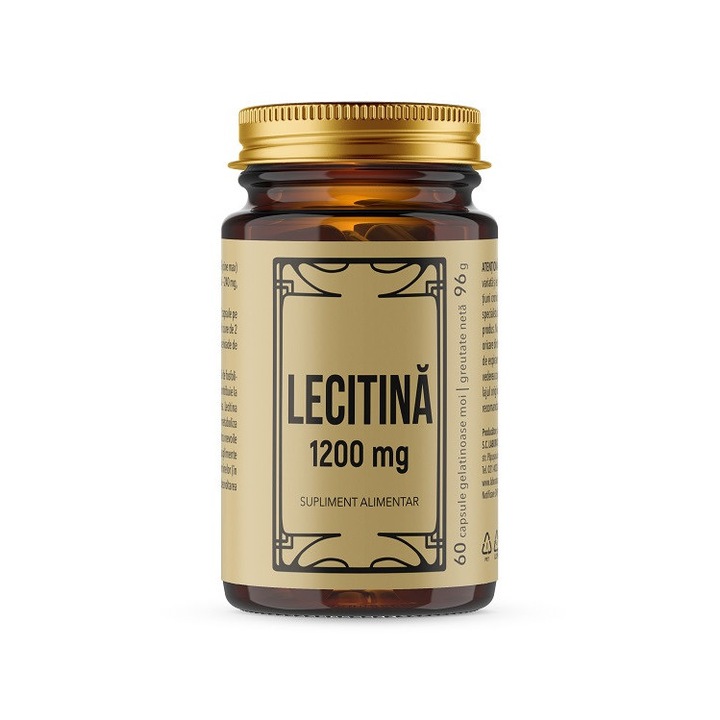 Lecitina 1200mg 60cps gelatinoase moi - eMAG.ro