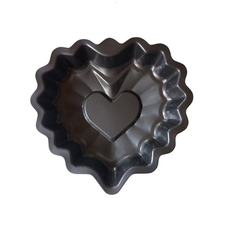 Tava de copt pentru placinta, Inima, 25 cm, 355COF - eMAG.ro
