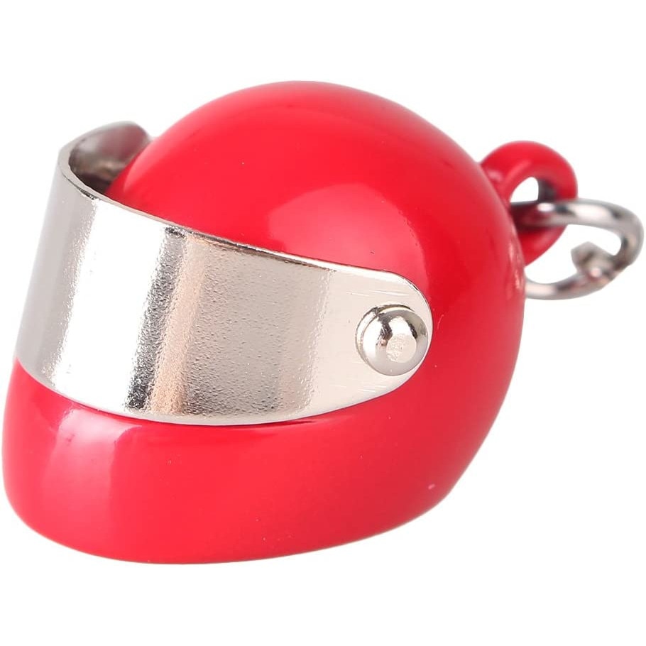 Breloc chei auto, casca motociclist, metalic, rosu, G-Mark® - eMAG.ro