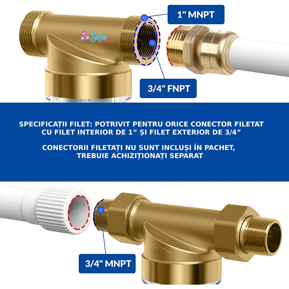 Filtru Apa Potabila cu Purjare Manuala Aquamarine Crystal, SofiaCONCEPT ...