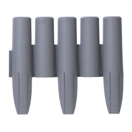 Set 10 borduri decorative gradina, Prosperplast, Plastic, 270 cm, Gri ...