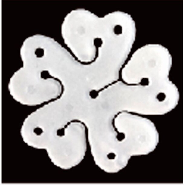 Set 10 sabloane flori 5 petale 6 cm - eMAG.ro