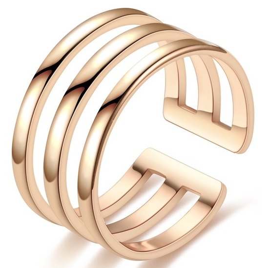 Inel dama, Izmael, Inox, Roz/Auriu - eMAG.ro