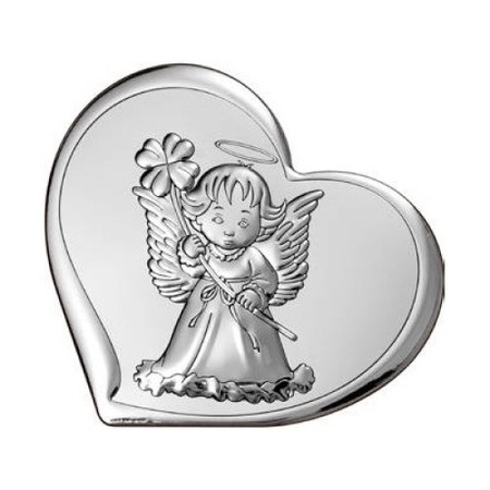 Icoana ingeri, Beltrami, Model catolic, Forma inima, Argintiu - eMAG.ro