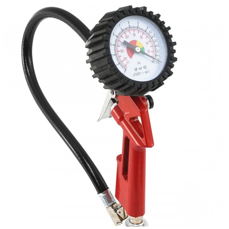 Pistol de umflare, Verke V81262, cu manometru control presiune pneuri ...