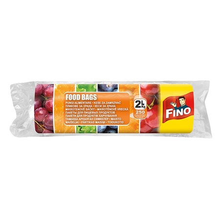 Set Pungi Alimentare Fino, 2 l, 28 x 24 cm, 5 Role x 250 Saci - eMAG.ro