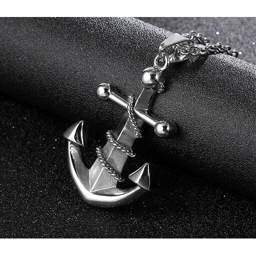 Colier barbati, Izmael, Inox, Argintiu - eMAG.ro