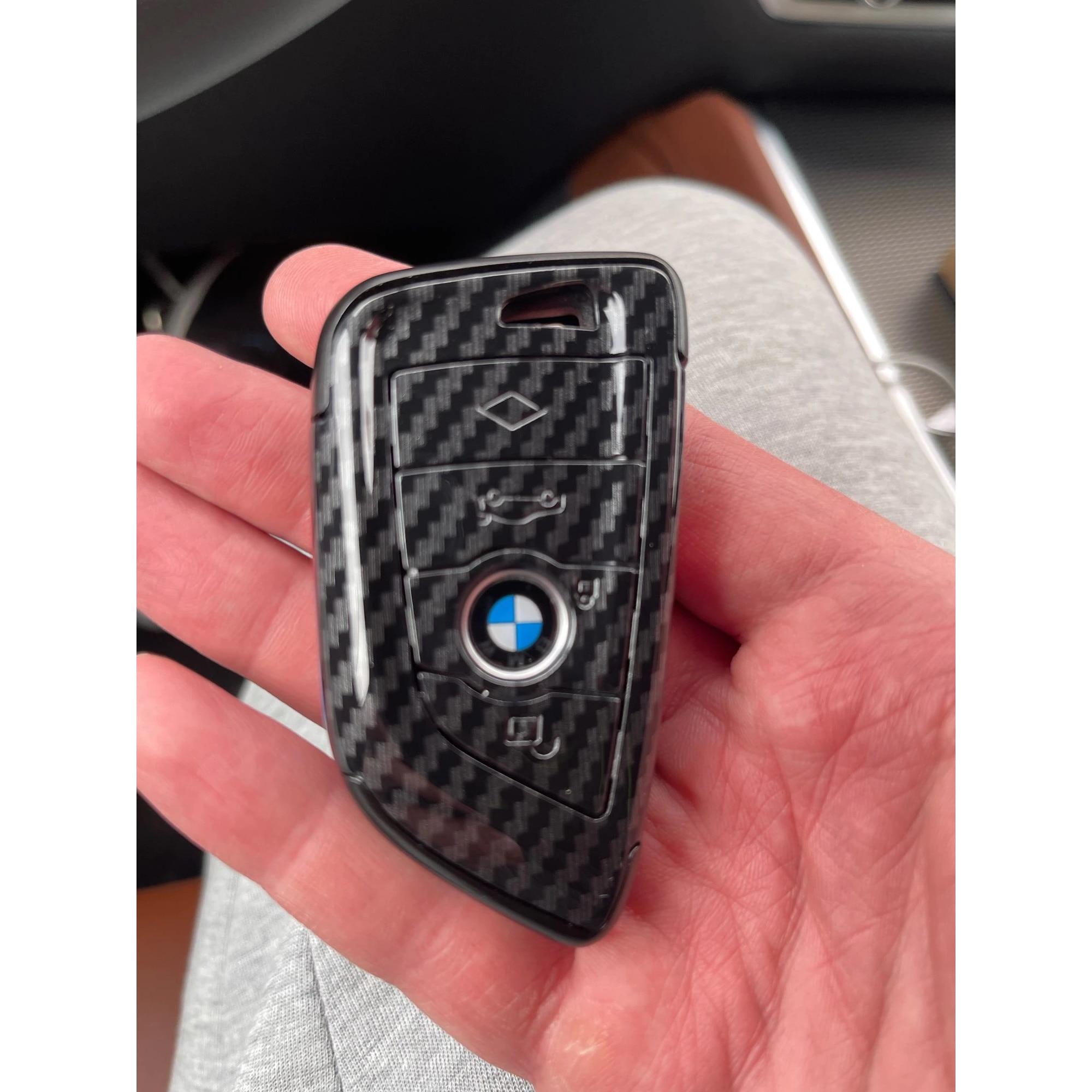 Carcasa carbon protectie cheie BMW F20 G01 G02 G07 G11 G14 G20 G30 G32 ...