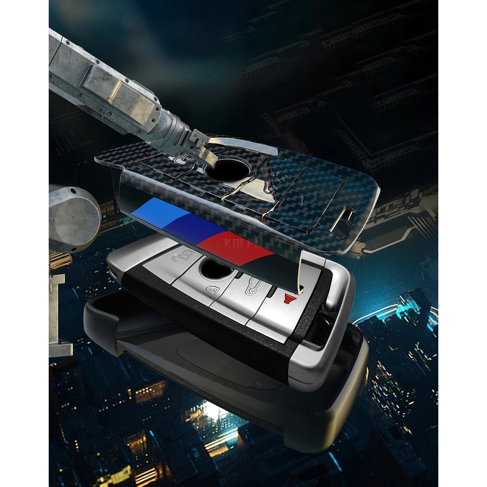 Carcasa carbon protectie cheie BMW F20 G01 G02 G07 G11 G14 G20 G30 G32 ...