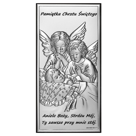 Icoana ingeri, Beltrami, Model catolic, 7x14 cm, Argintiu - eMAG.ro