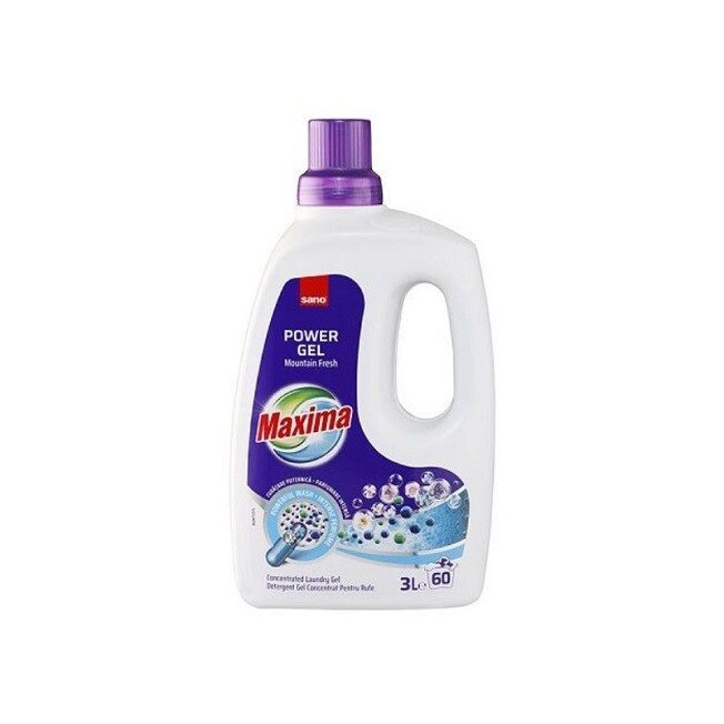 Set 2 x Detergent Gel pentru Rufe Sano Maxima Gel Mountain Fresh 3 l ...
