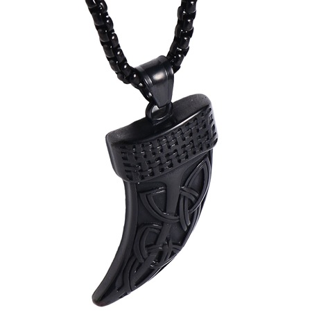 Colier barbati, Izmael, Inox, Negru - eMAG.ro