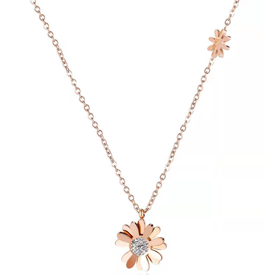 Colier dama, Izmael, Inox, Roz - eMAG.ro