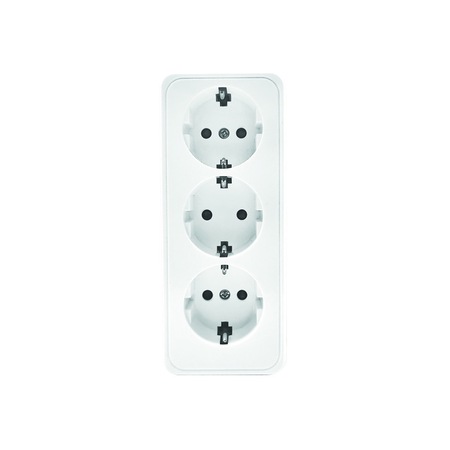 Priza tripla, aplicata, alba, IP20, 16A, Eurolamp - eMAG.ro