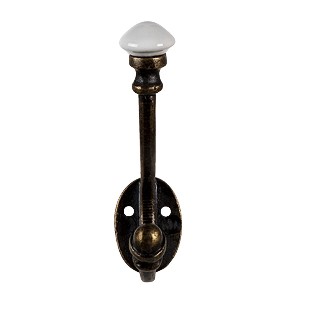 Set 4 cuiere fier maro ceramica alba 2x6x9 cm - eMAG.ro