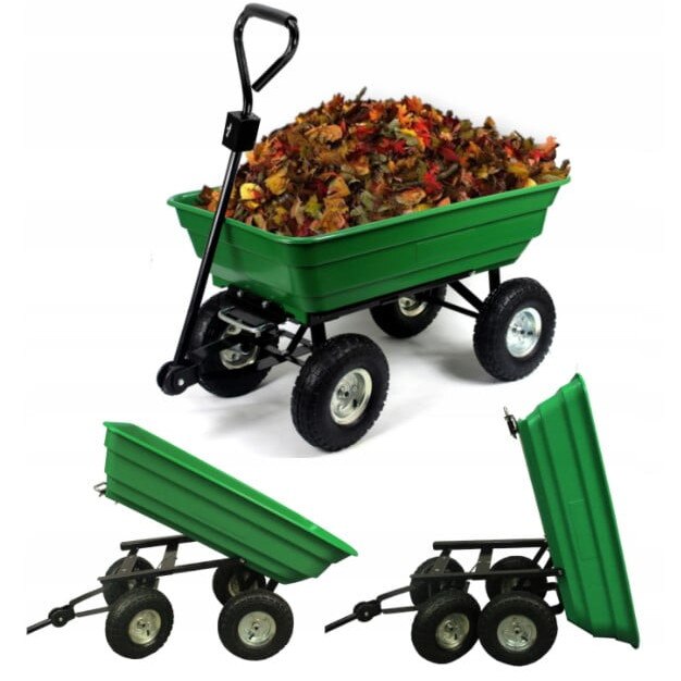 Carucior gradina tip remorca pentru transport universal, basculabil ...