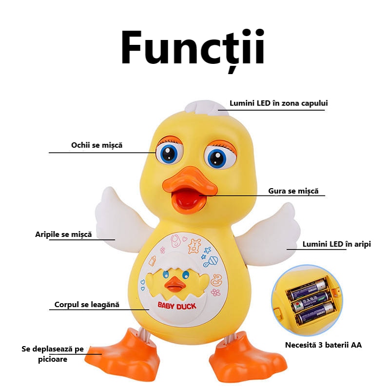 Ratusca Interactiva Dansatoare, Canta, Misca Ochii, Se Deplaseaza ...