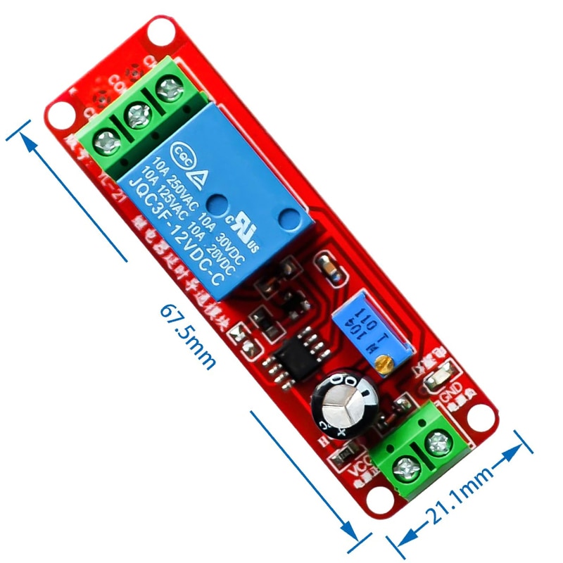 Modul releu monostabil, 12 V, cu intarziere reglabila - eMAG.ro