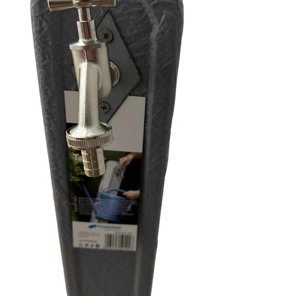 Cismea pentru gradina sau alei, Inaltime 90 cm, gri deschis, robinet ...