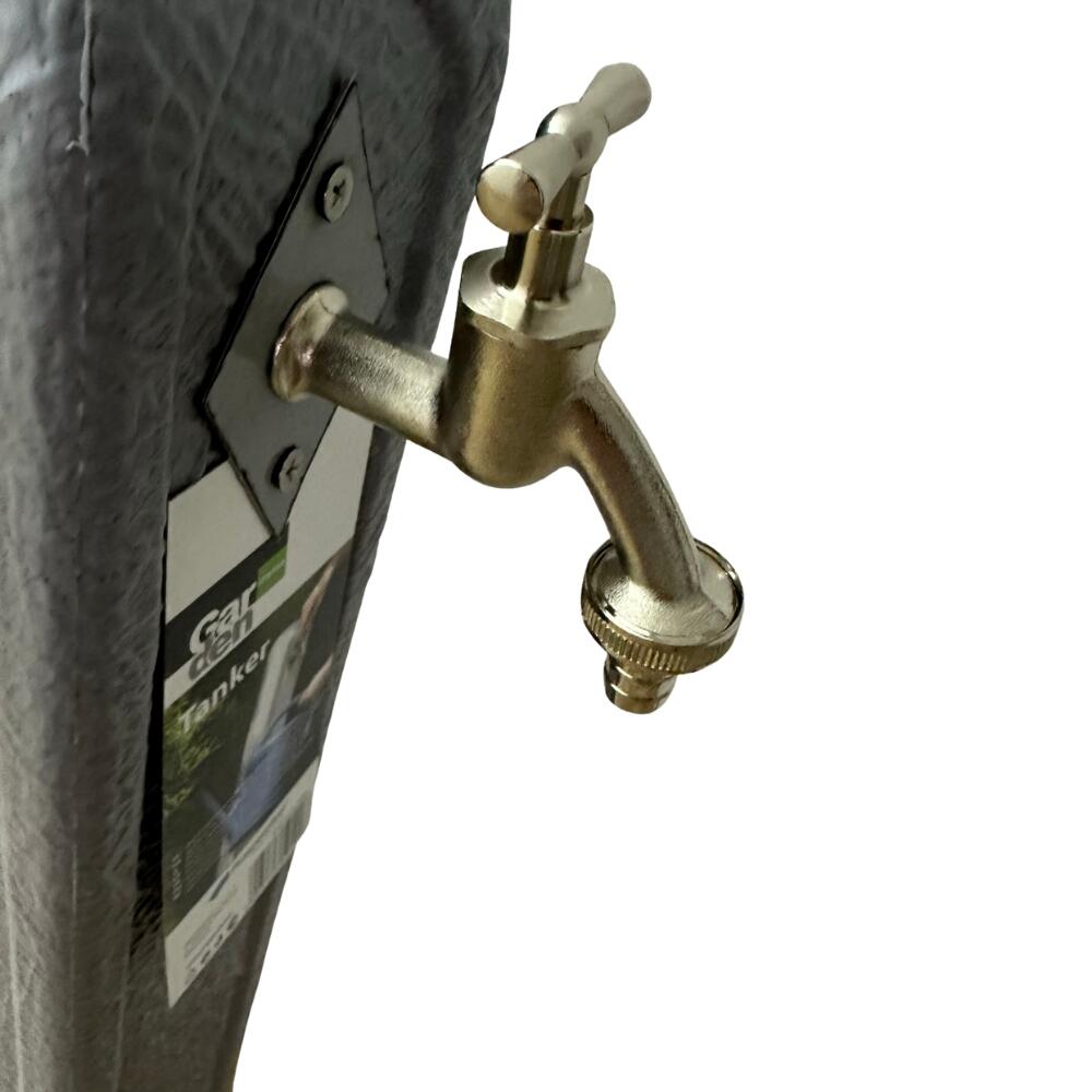 Cismea pentru gradina sau alei, Inaltime 90 cm, gri deschis, robinet ...