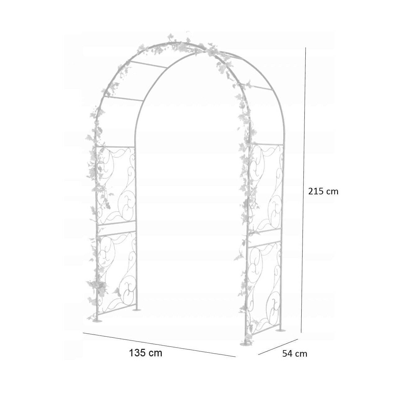 Pergola gradina, metalica, arcada flori 135 x 54 x 215 cm - eMAG.ro