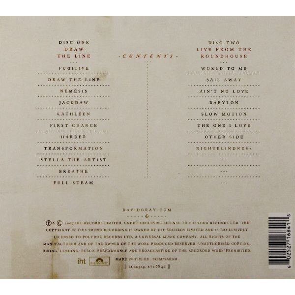 David Gray: Draw The Line Deluxe [2CD] - eMAG.hu
