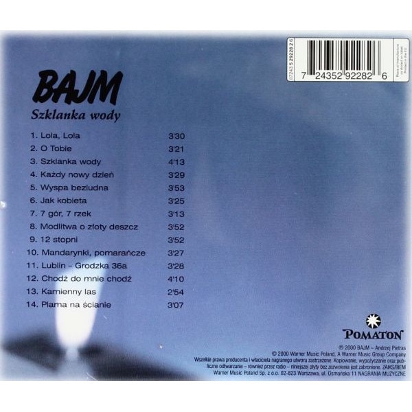 Bajm: Szklanka Wody [CD] - eMAG.bg