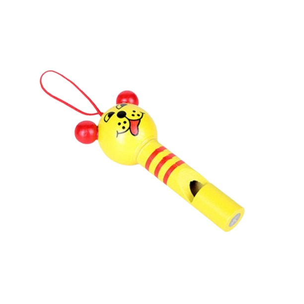 Fluier, Ahelos, Lemn, Galben, 7 cm - eMAG.ro