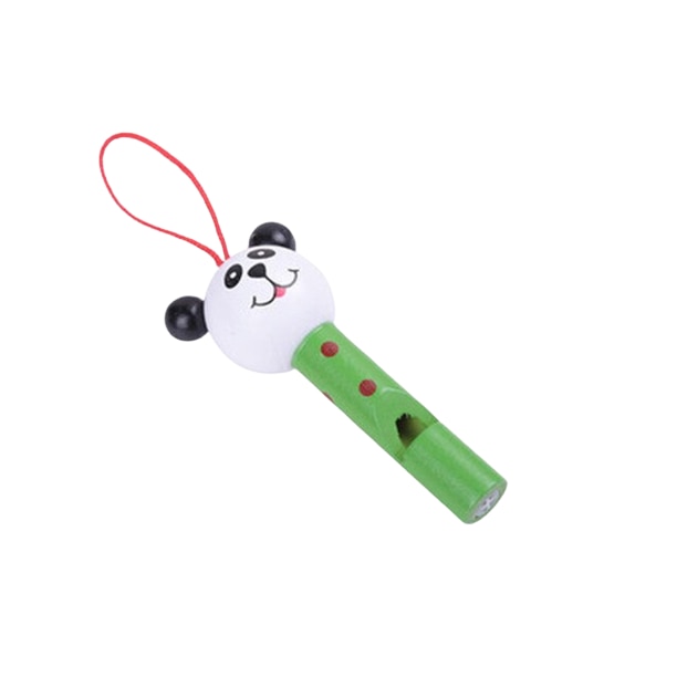 Fluier, Ahelos, Lemn, 7 cm, Alb/Verde - eMAG.ro