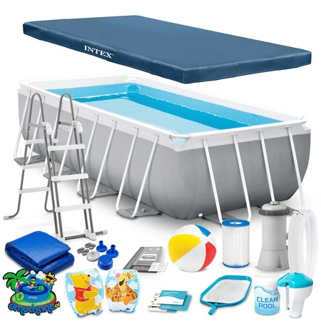 Piscina de gradina 18in1 INTEX cu cadru metalic, 400 x 200 x 122 cm ...