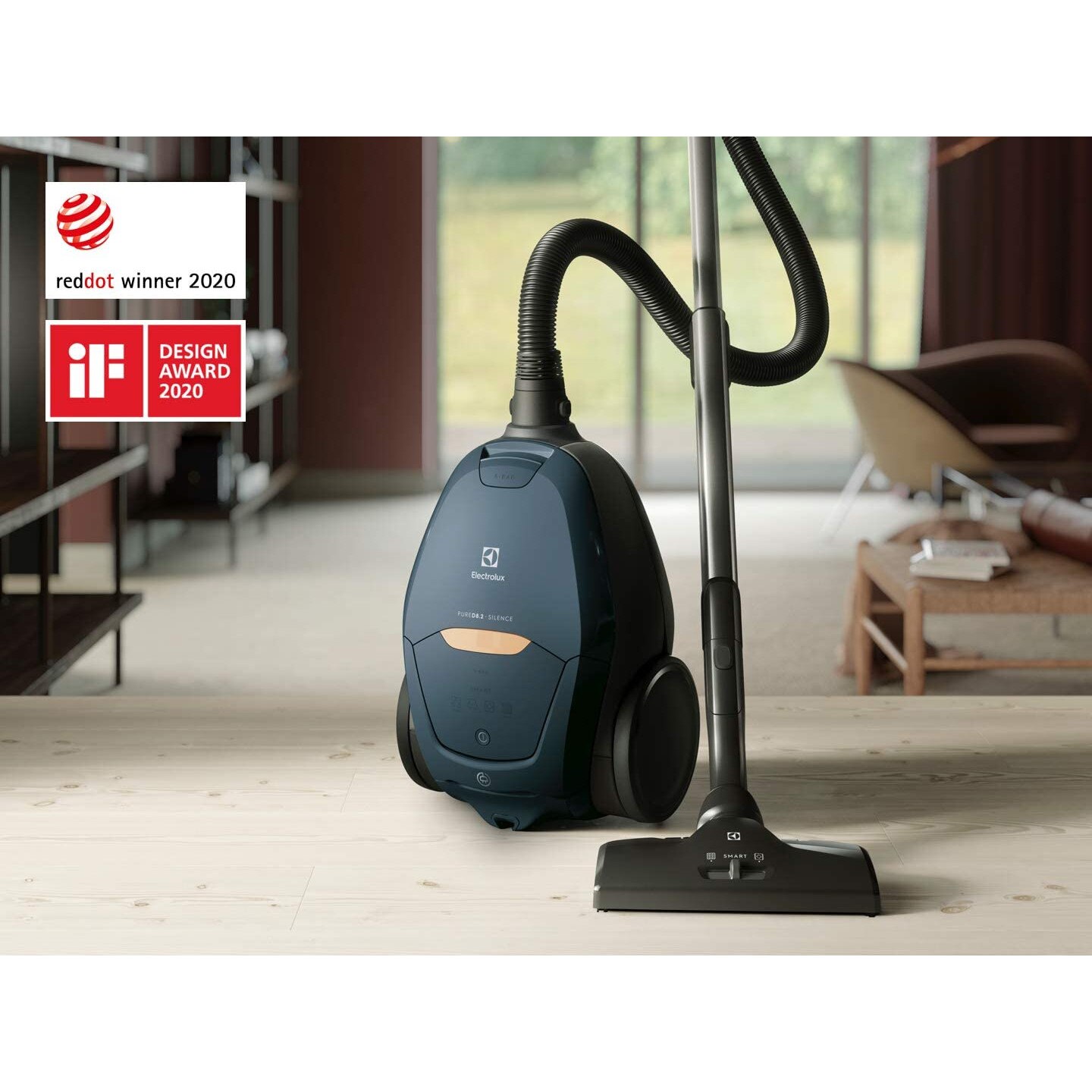 Aspirator cu sac Electrolux Pure D8 PD82-8DB, 600W, functia SMART, kit ...