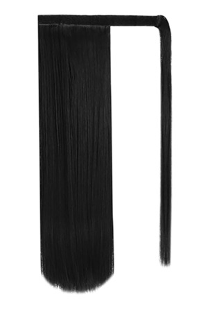 Extensii De Par Sintetic Coada de Par Tip Ponytail - NEGRU 60 cm - eMAG.ro