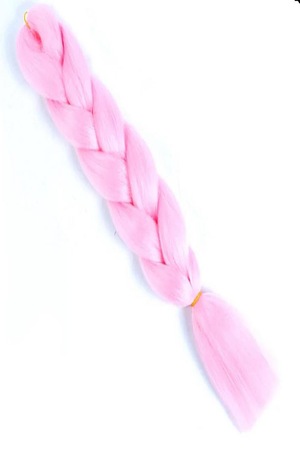 Extensii sintetice colorate de par Kazara, pentru impletituri, roz 100g ...