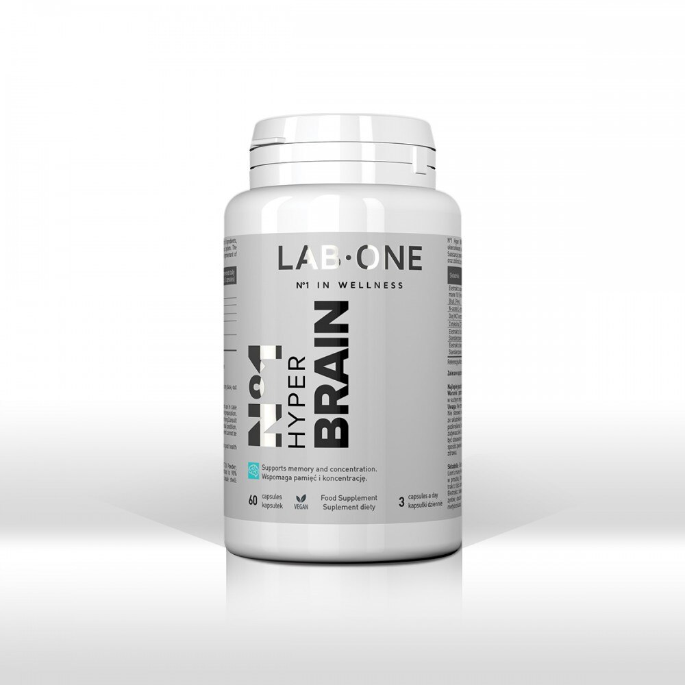 Hyper Brain Suport pentru memorie si concentrare, Lab One, 60 Capsule ...