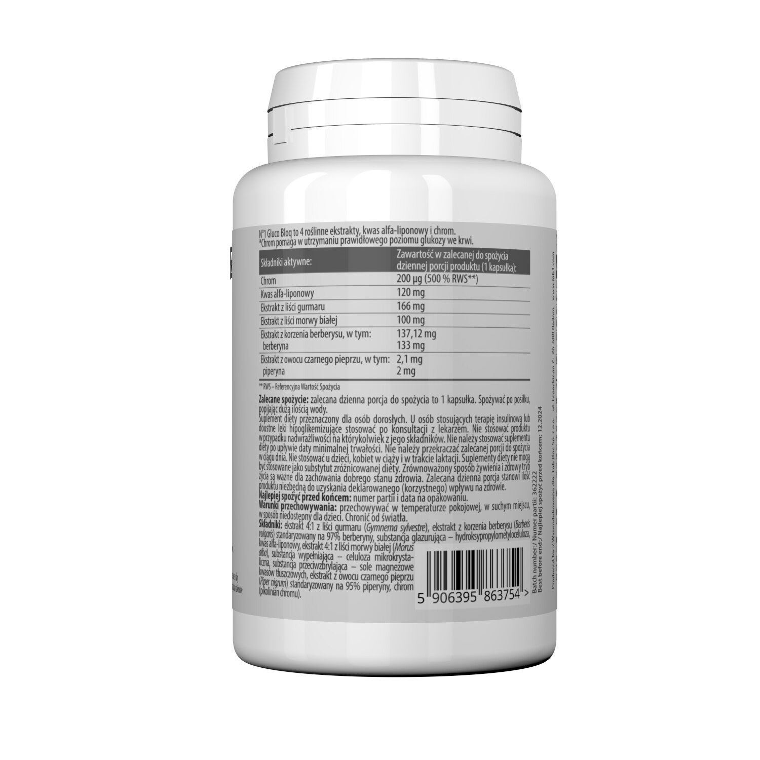 Flacon, Lab One, Nivel normal de glucoza, 60 capsule - eMAG.ro